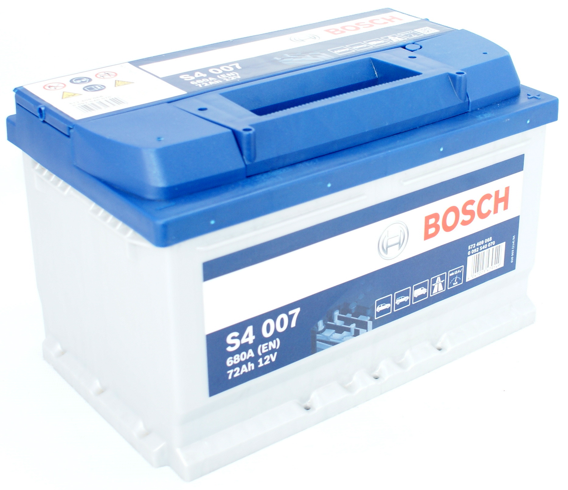 AKUMULATOR BOSCH SILVER S4007 72AH 680A S4 007 4047023479549 za 443 ...
