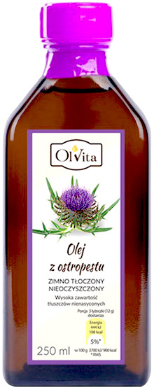 OLEJ Z OSTROPESTU TŁOCZONY NA ZIMNO 250M OLVITA ! (5907591923167) • Cena, Opinie • Olej ...