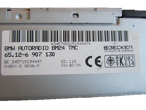 BMW AUTORADIO BM24 TMC BECKER TUNER WZMACNIACZ • Cena, Opinie - Allegro