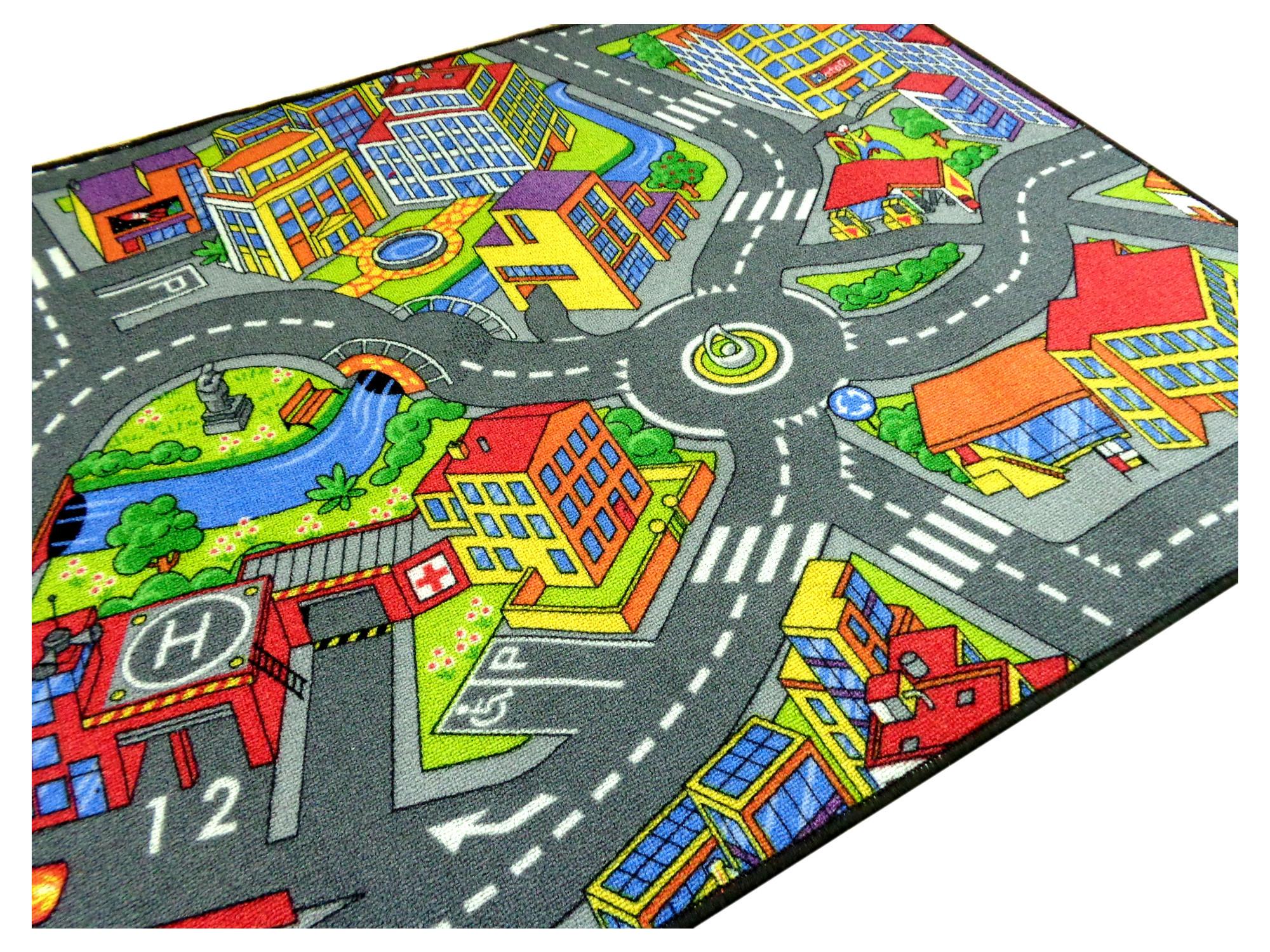 DYWAN DLA DZIECI 300x250 ULICE DROGI RONDA CARS 10817607730 - Allegro.pl