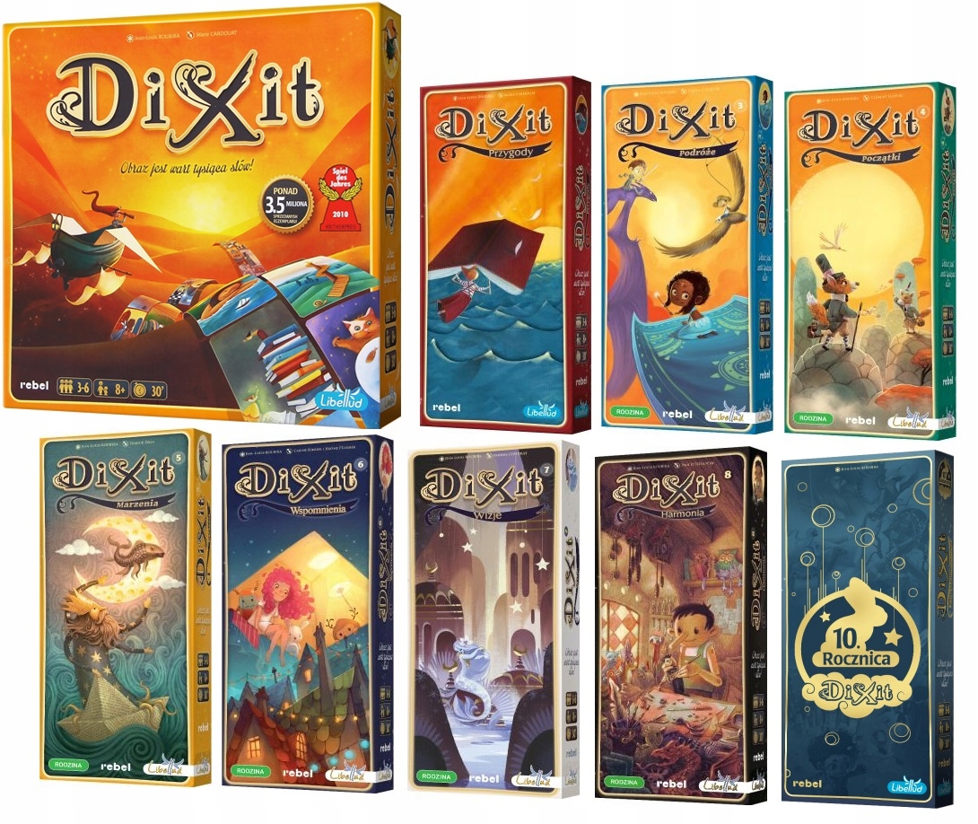 GRA PLANSZOWA DIXIT REBEL + JEDEN WYBRANY DODATEK - Stan: nowy 221,77 ...