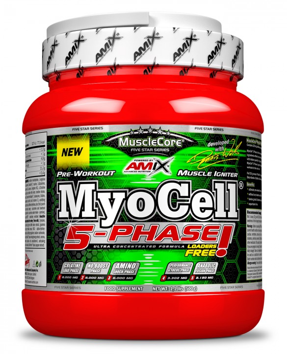 AMIX Musclecore MyoCell 5-Phase 500g POMPA ENERGIA - 8594159537514 ...