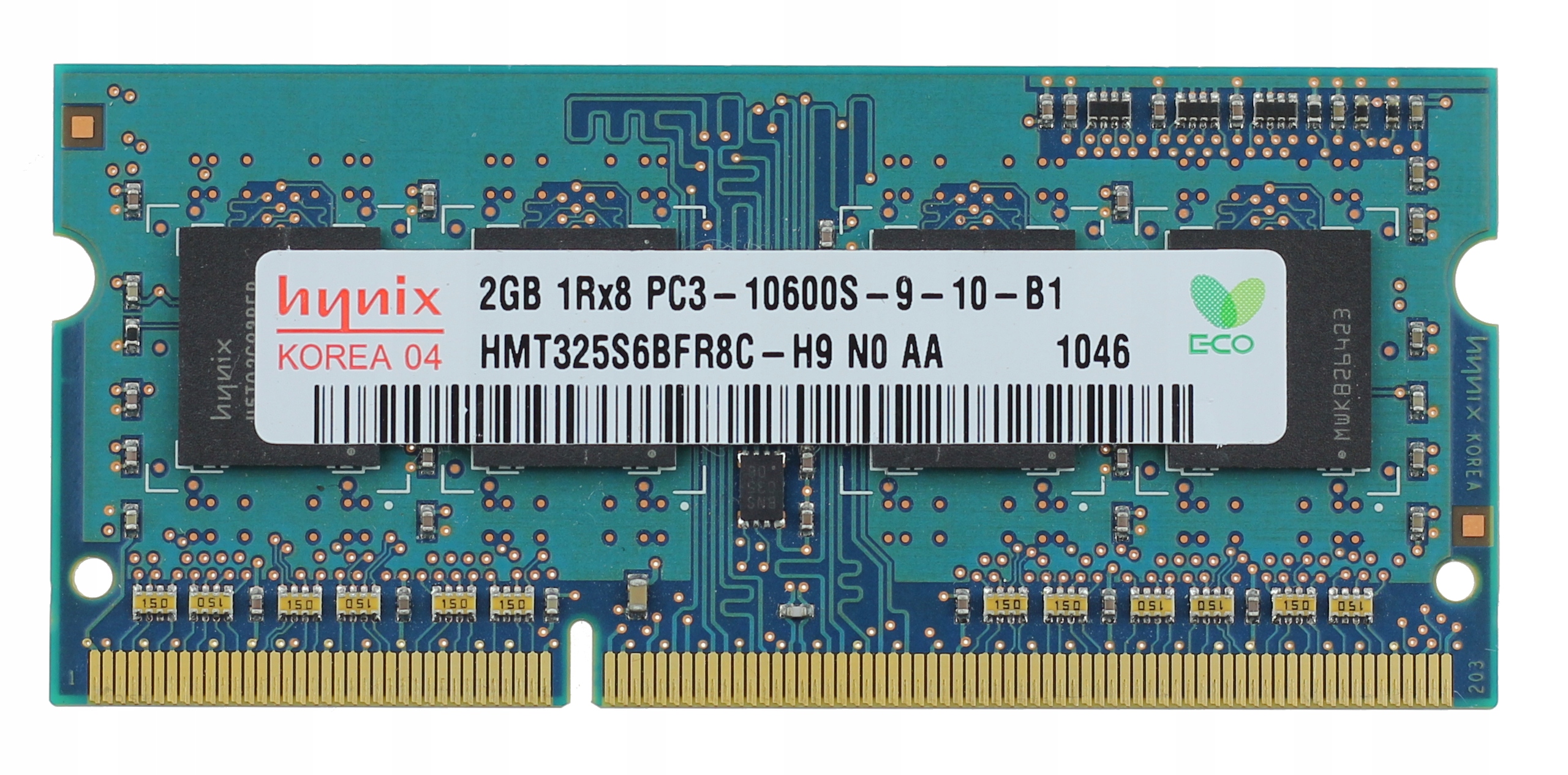 2GB 1333MHz DDR3 HYNIX 1Rx8 PC3-10600s 9-10-B1 FV - 7787524046 ...