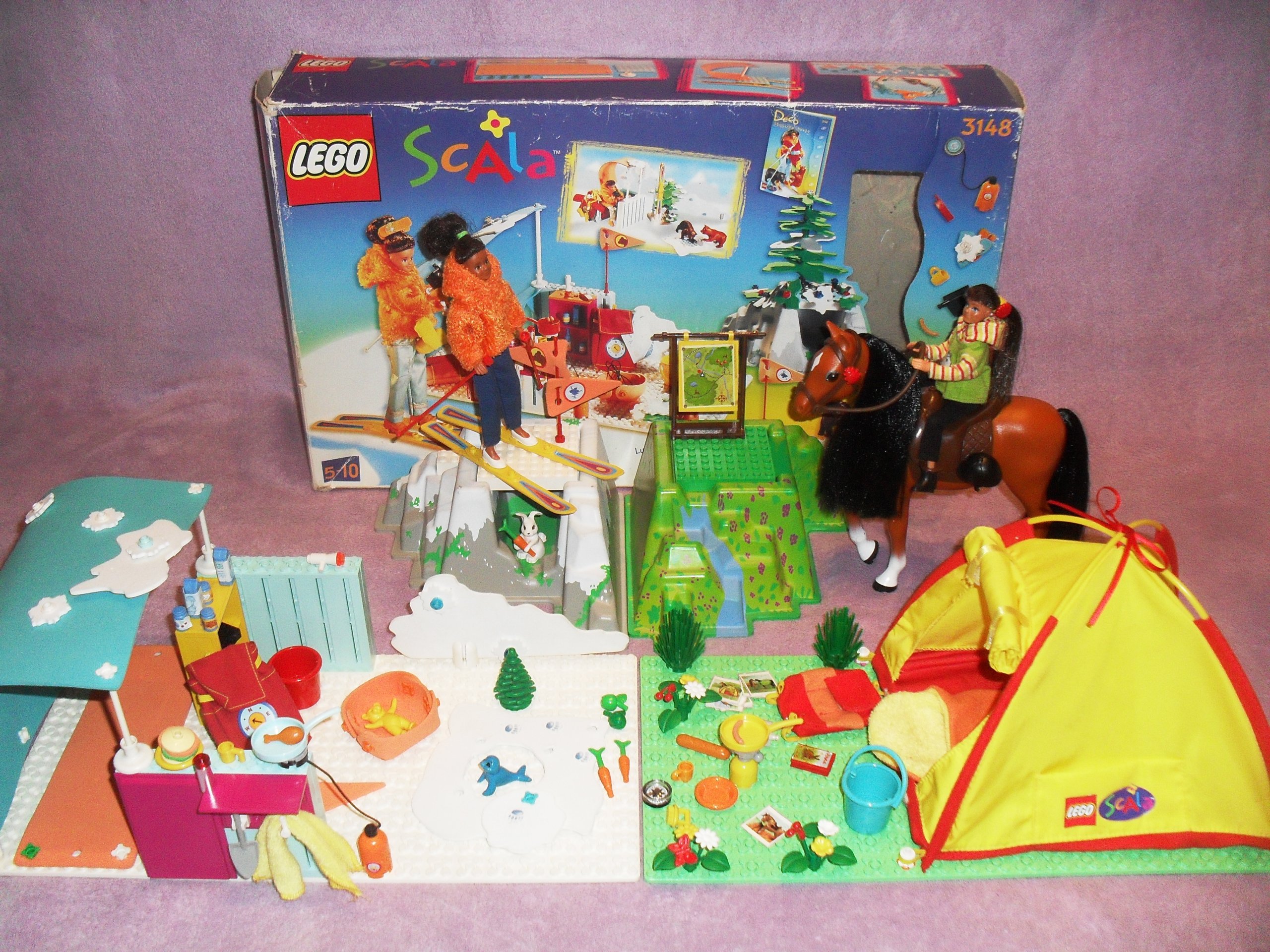 LEGO SCALA biwak konny Lalka 14cm Koń 19cm - 7464640111 - oficjalne ...