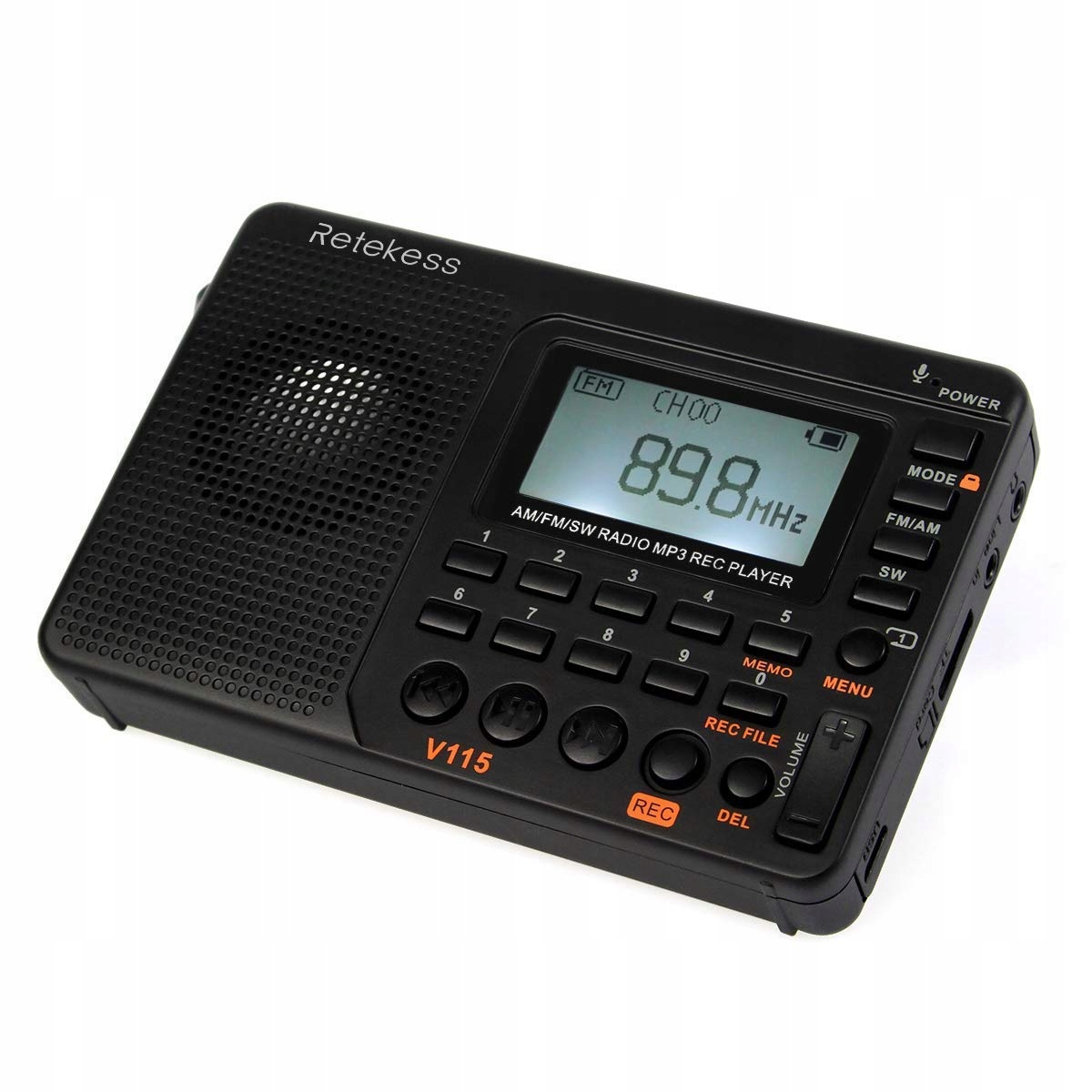 Retekess V115 Przenośne radio AM FM krótkofalówka - 7737420123 ...