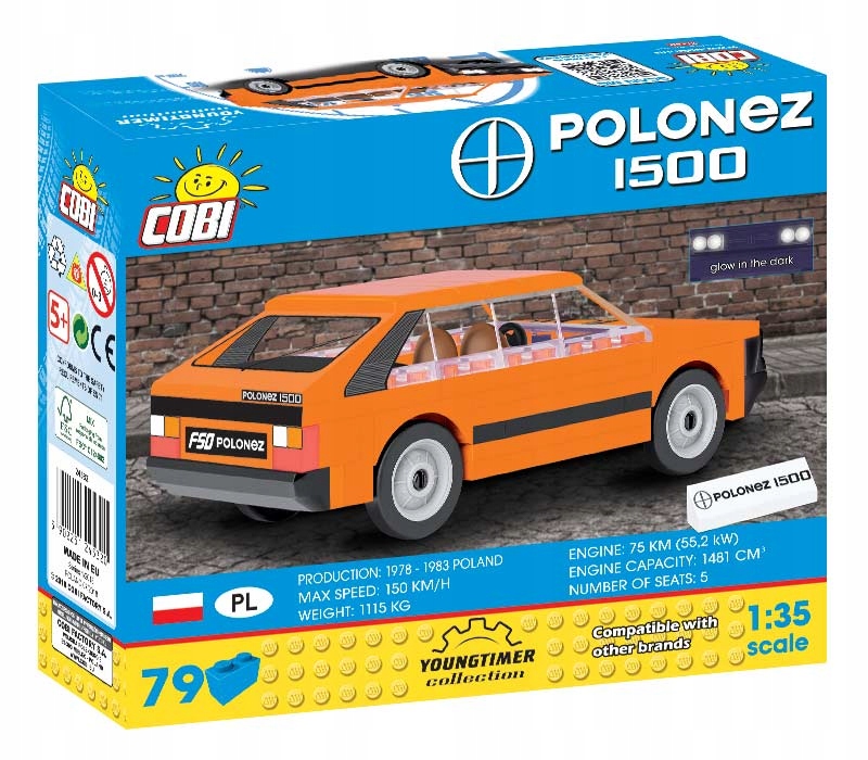KLOCKI COBI LEGENDARNE AUTA PRL POLONEZ 1500 - 7498494847 - oficjalne ...
