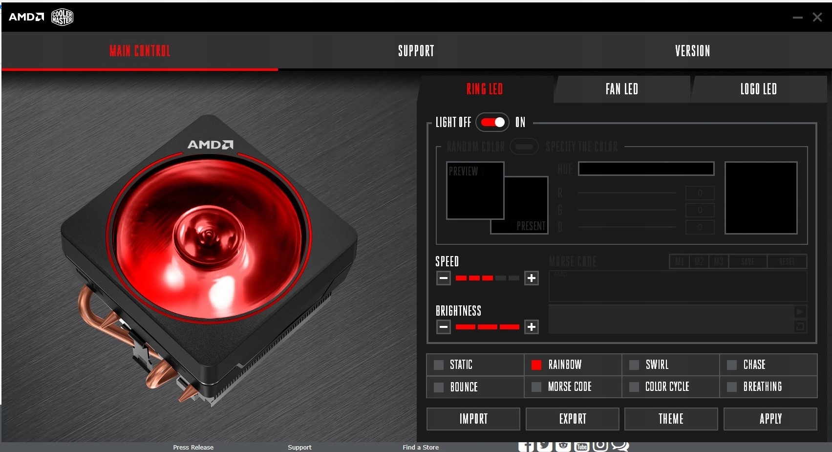 chłodzenie cooler AMD Wraith Prism RGB LED AM4 - 7461554508 - oficjalne ...