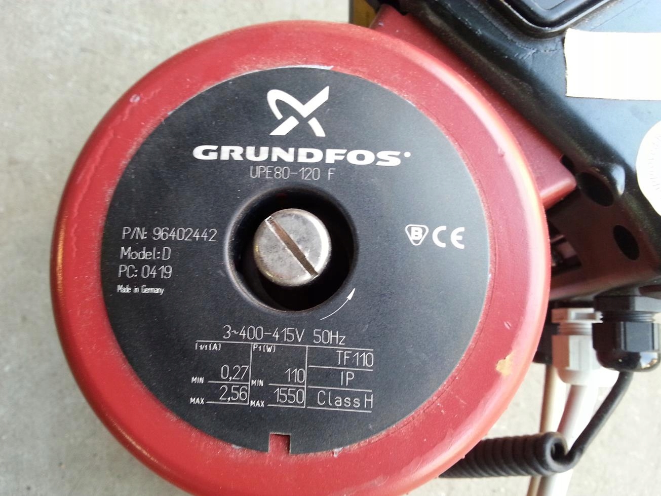 POMPA GRUNDFOS UPE 80 - 120 F 400V - 7612322078 - oficjalne archiwum allegro