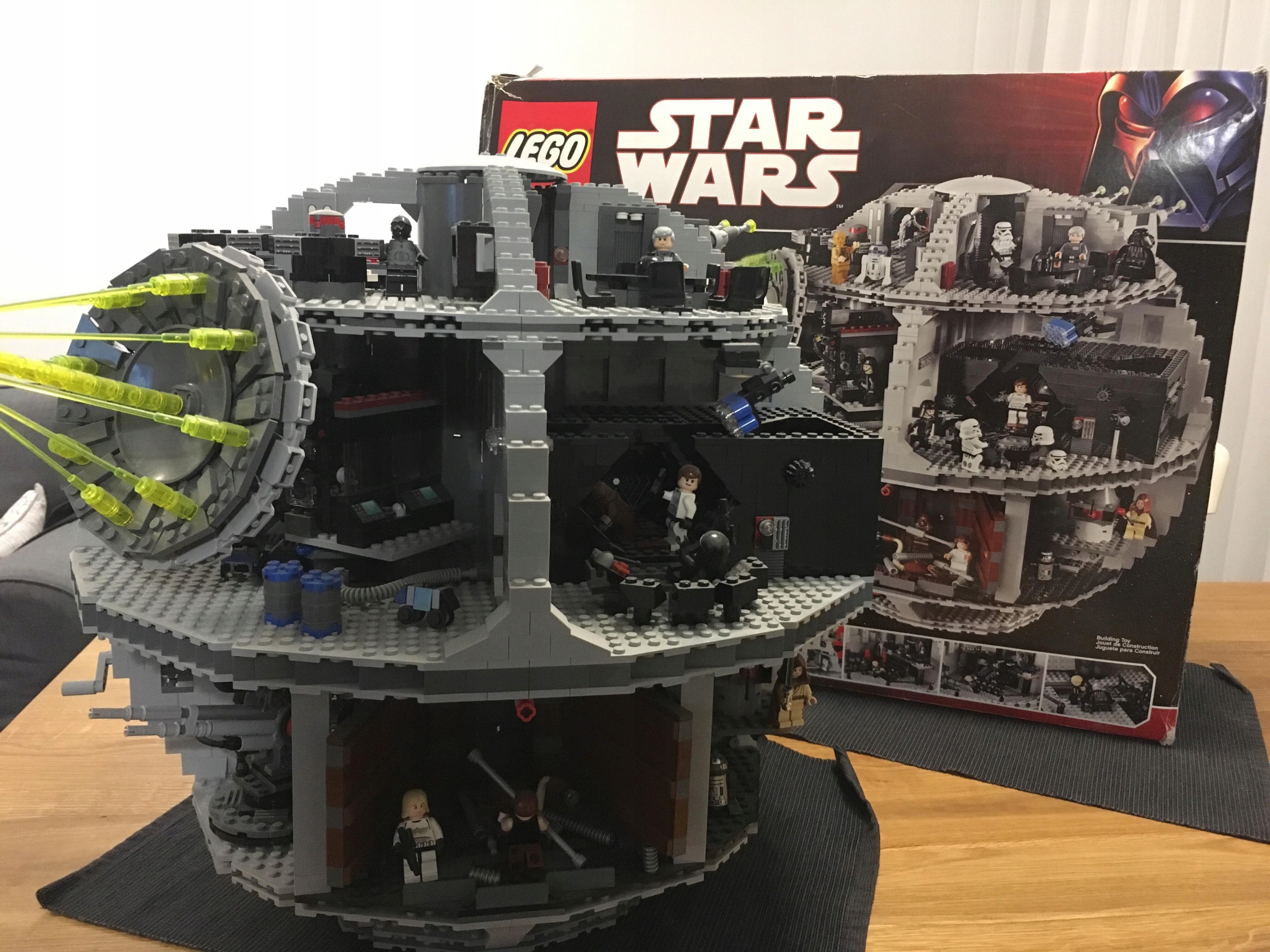 LEGO STAR WARS 10188 GWIAZDA ŚMIERCI Death Star - 7677486798 ...