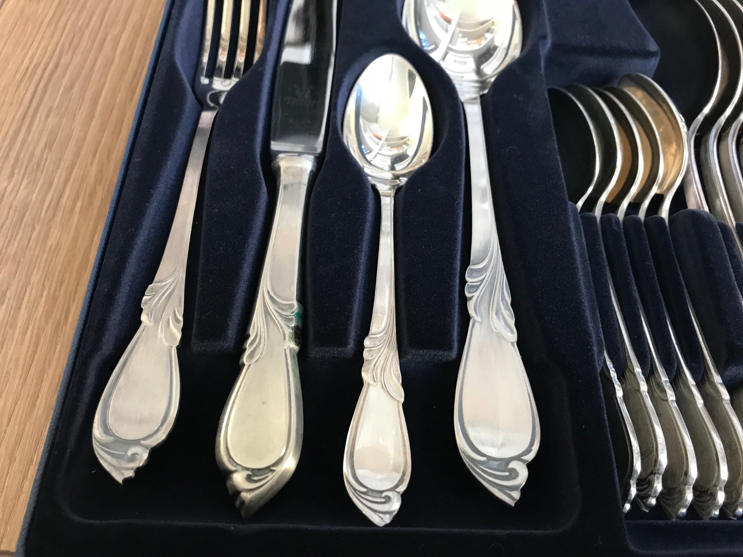 HEFRA RAPSODIA 0,800 nowe srebrne sztućce srebro - 7256047745 ...