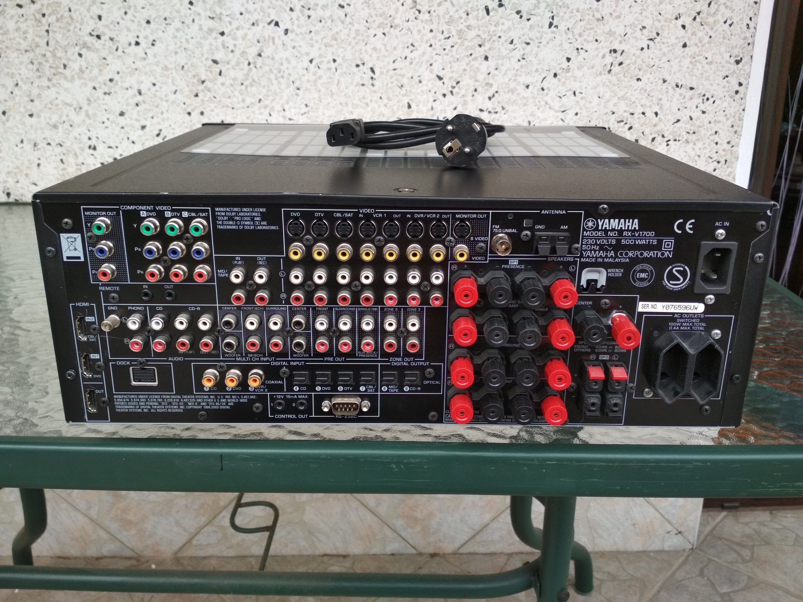 Amplituner Yamaha RX-V1700 HDMI - 7260687934 - oficjalne archiwum allegro