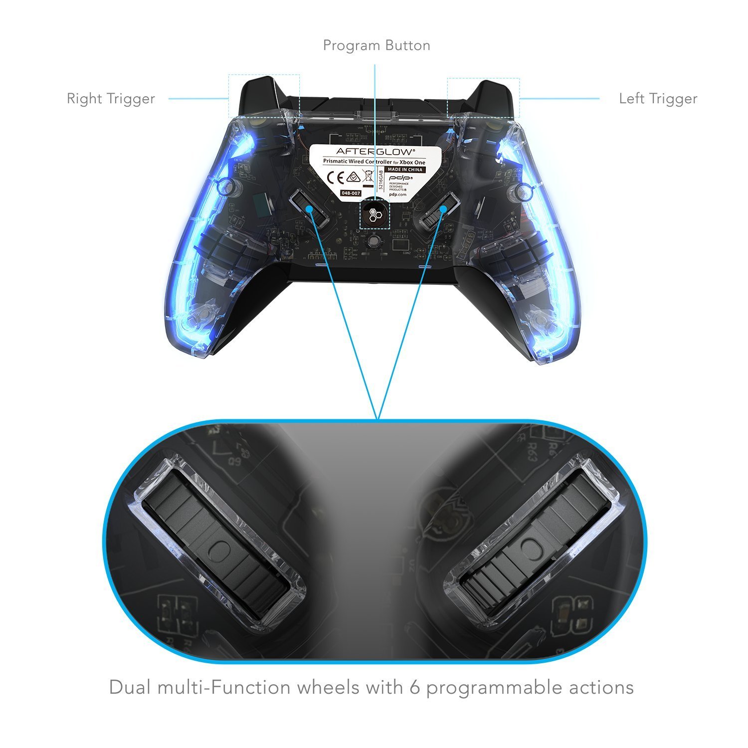 PDP Pad Afterglow Prismatic Controller Xbox One - 7081804489 ... PDP Pad Afterglow Prismatic Controller Xbox One - 7081804489 ...