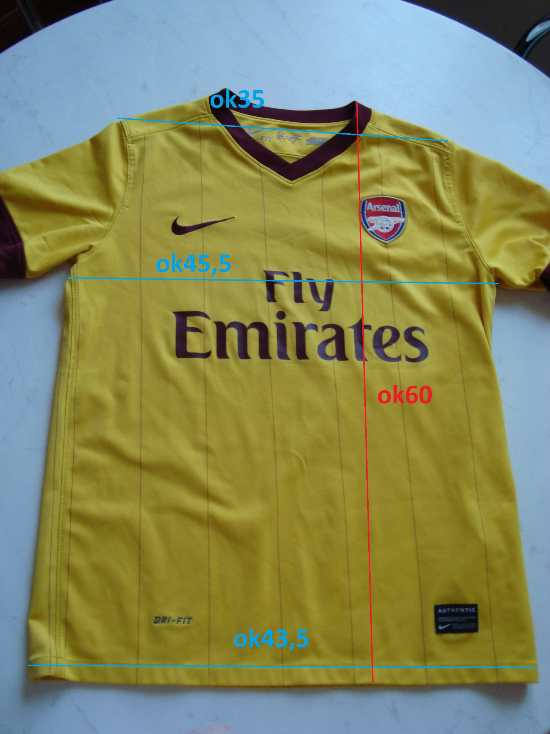 NIKE Arsenal Fly Emirates DRI-FIT 152cm - 7312069394 - oficjalne ...