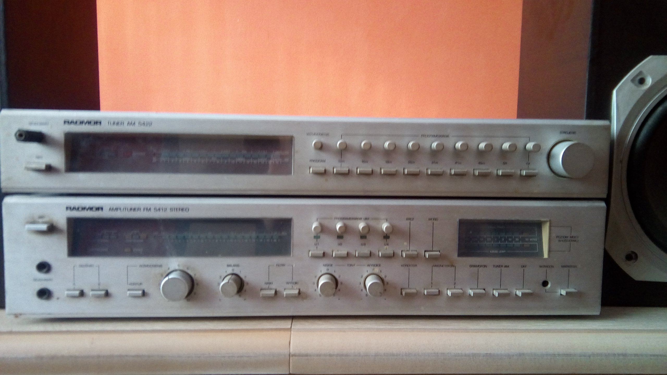 Amplituner Radmor 5412 +Radmor 5422 +Unitra Tonsil - 7194838267 ...