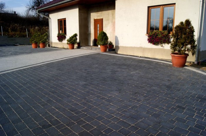 DŚ Kostka Brukowa AKROPOL TRENTO 6 cm GRAFIT - 7229374509 - oficjalne archiwum Allegro