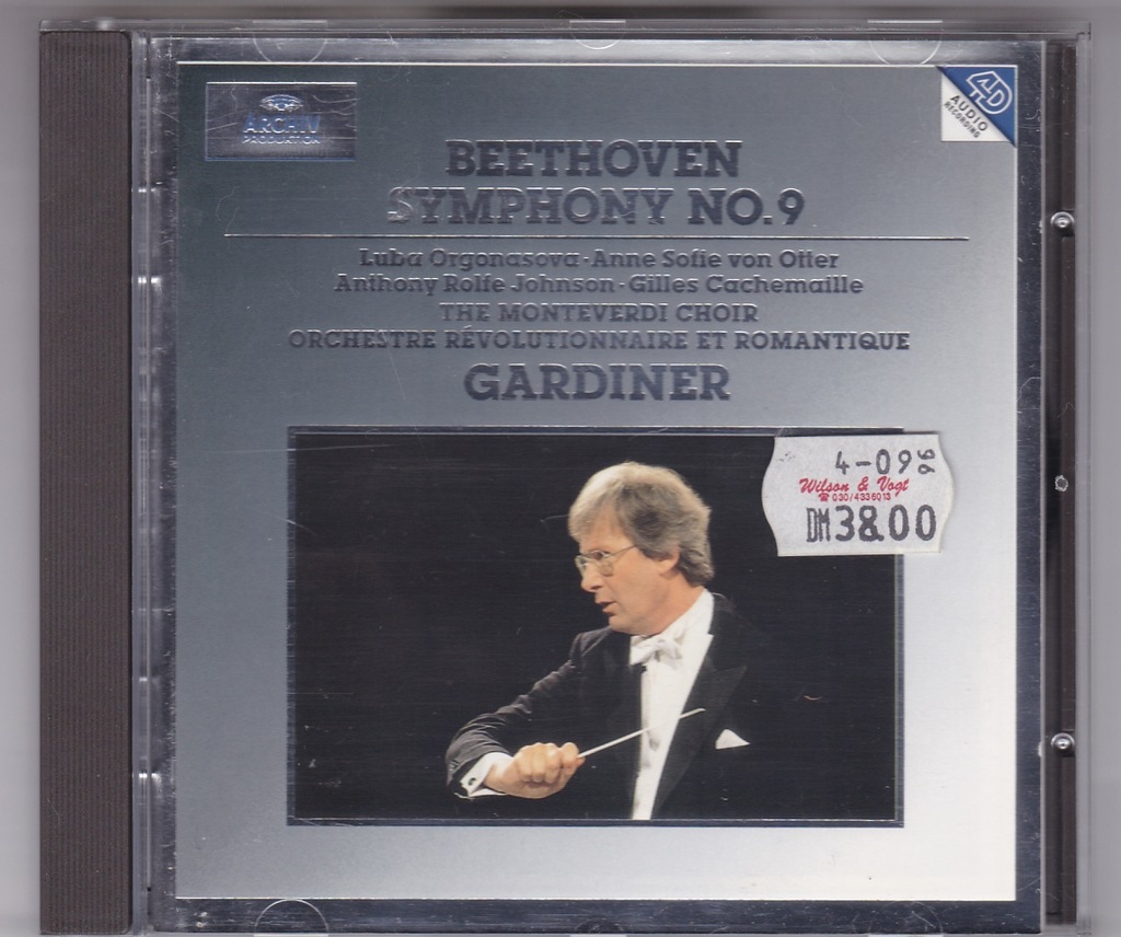 Beethoven - Symphony 9 GARDINER 94' ARCHIV CD - 7308655522 - oficjalne ...