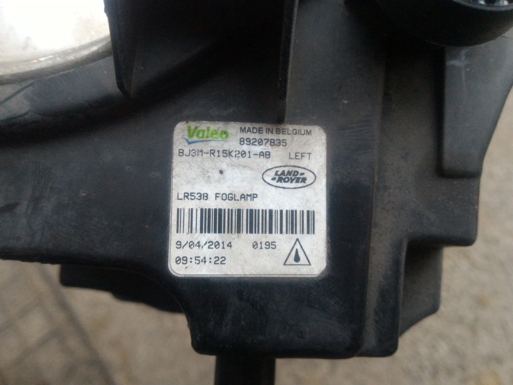 RANGE ROVER EVOQUE HALOGEN PRZECIWMGIELNY LED LEWY - 7275836229 ...