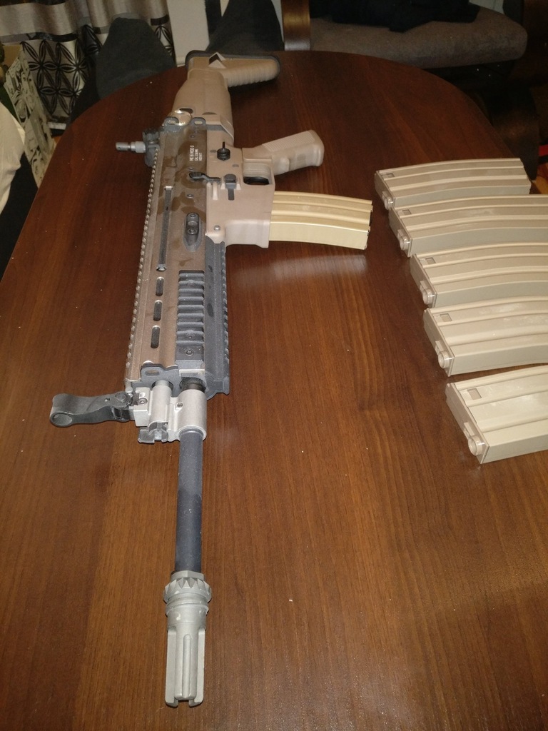 WE SCAR L MK16 MOD 0 AEG + 5x Mid Cap - 7107920174 - oficjalne archiwum ...