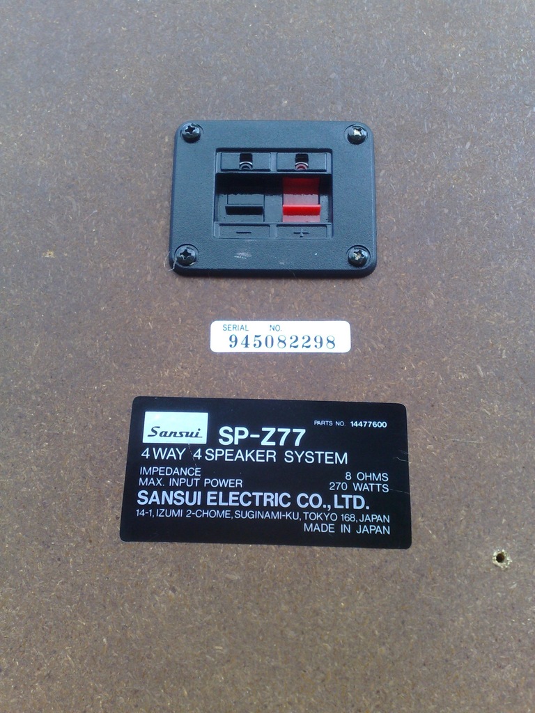 Sansui SP-Z77 270W Jedyne Okazy Vintage Japan. - 7414275022 - oficjalne archiwum Allegro