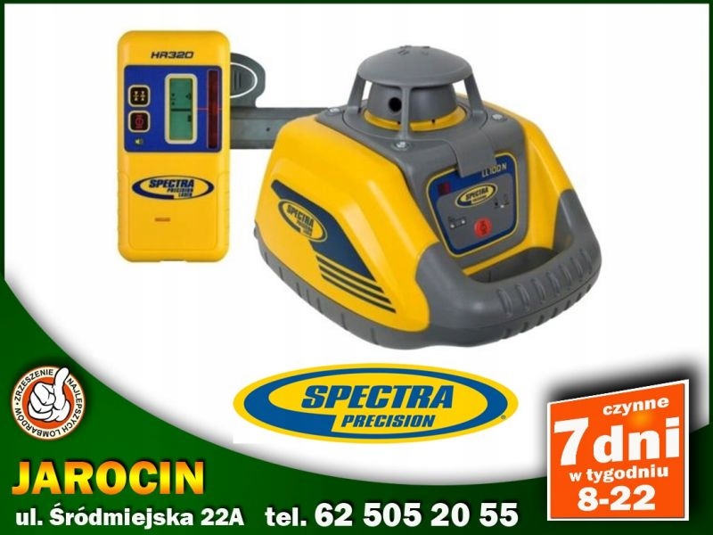NIWELATOR LASEROWY SPECTRA PRECISION LL100 ZESTAW - 7580606316 ...