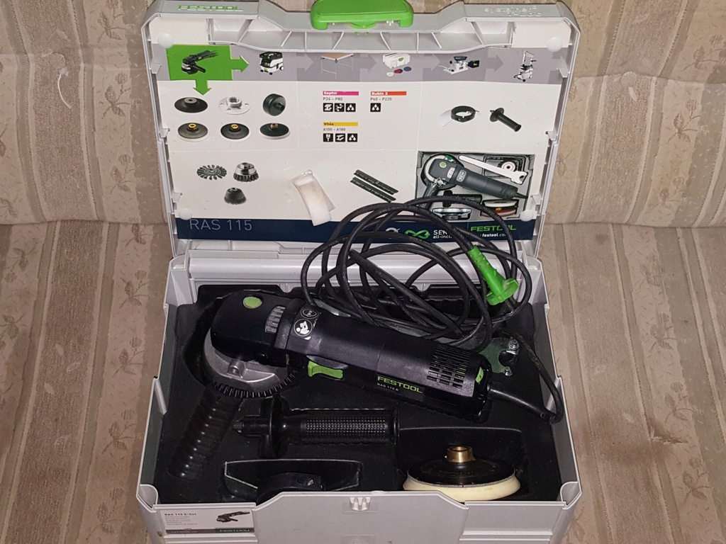 FESTOOL RAS 115 E-SET szlifierka rotacyjna Ładna!! - 7633659543 ...