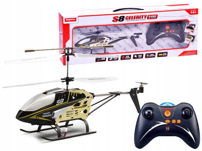 Syma S8 super wytrzymały Helikopter GYRO RC0265 - 7649452148 ...