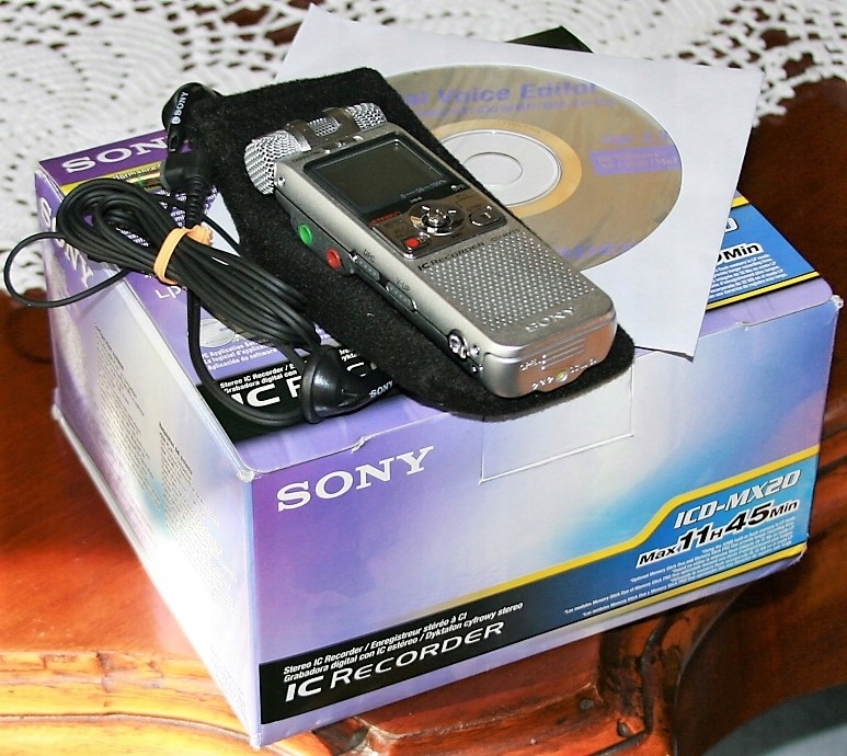 Dyktafon cyfrowy - SONY ICD-MX20 - 7572221851 - oficjalne archiwum Allegro