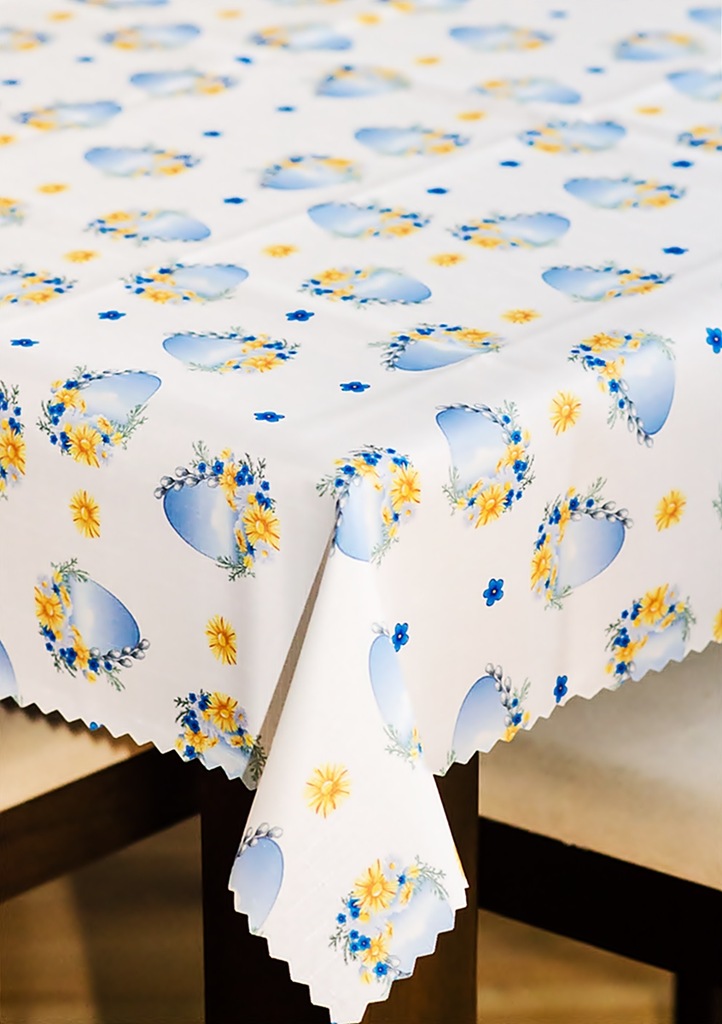 OBRUS WIELKANOCNY PLAMOODPORNY NA WYMIAR POLSKI - 6703297925 - oficjalne archiwum Allegro