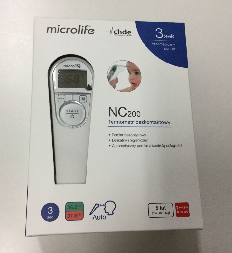 Microlife NC200 Termometr bezdotykowy Najnowszy!!! - 7155808563 ...