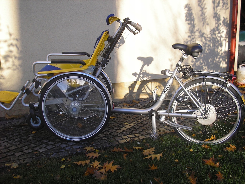 rower z wózkiem elektryczny rehabilitacyjny riksza - 7629280305 ...