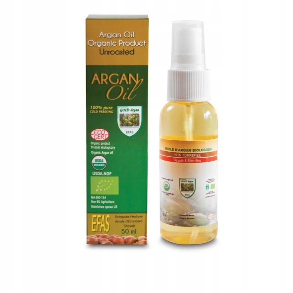 Olej arganowy pielęgnacyjny w sprayu BIO 50ml EFAS - 7681793405 - oficjalne archiwum Allegro