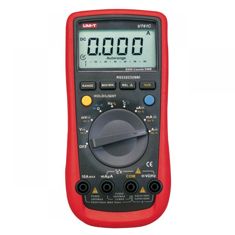 Miernik uniwersalny multimetr UNI-T UT61C automat - 5655570095 - oficjalne archiwum Allegro