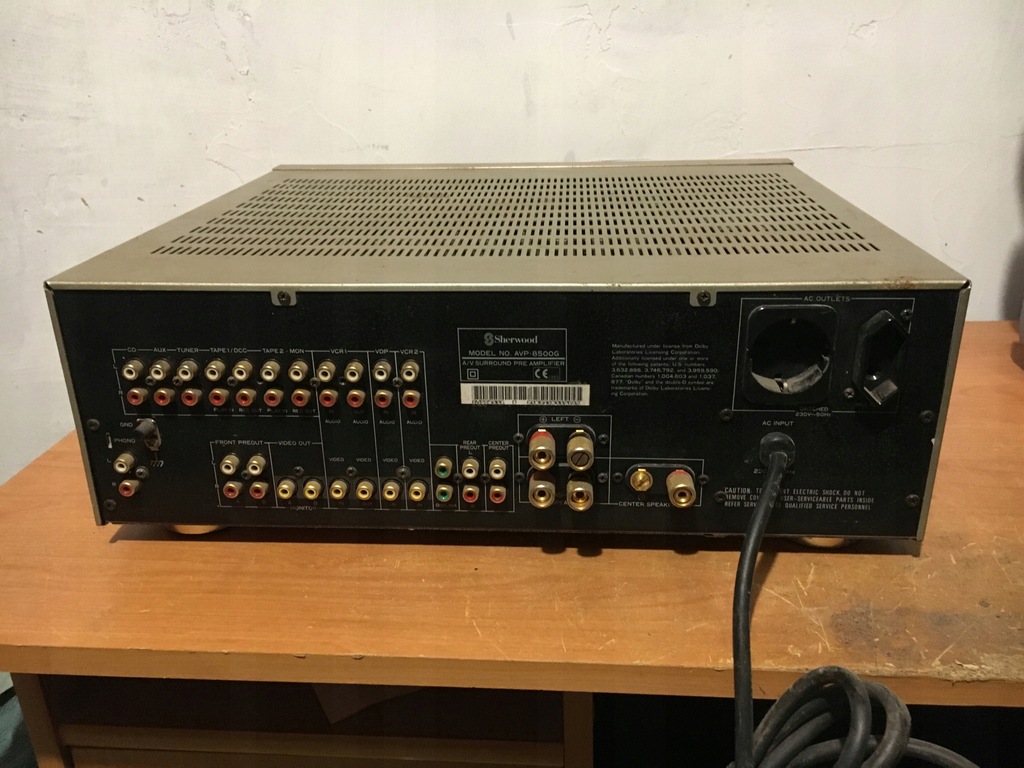 amplituner SHERWOOD AVP-8500G uszkodzony na części - 7501414739 - oficjalne archiwum Allegro