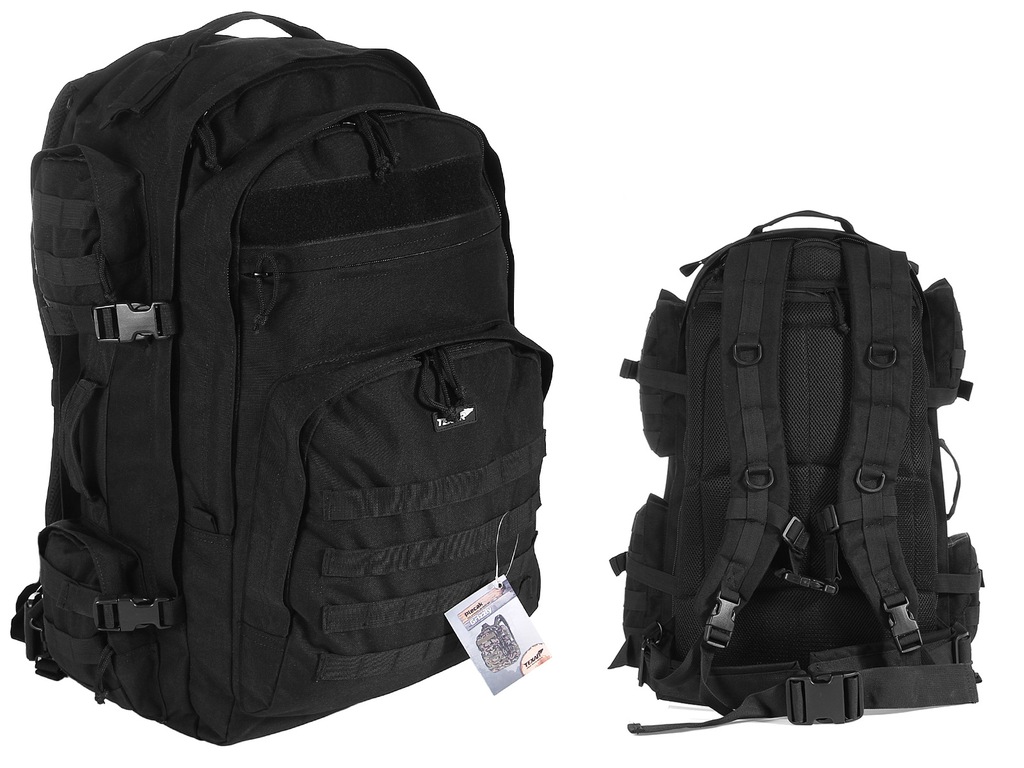 TEXAR GRIZZLY Wojskowy Plecak Torba 65L CZARNY - 7373725528 - oficjalne archiwum Allegro