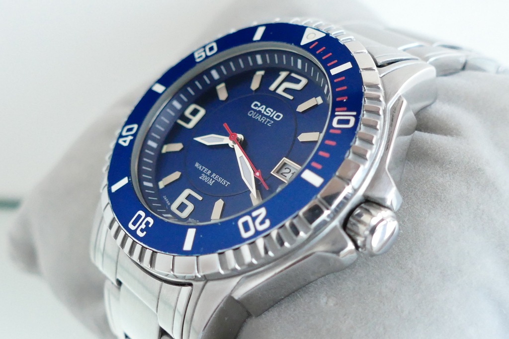 Fajny Casio Diver w stylu 'Submariner' -Blue Face - 7308941529 ...