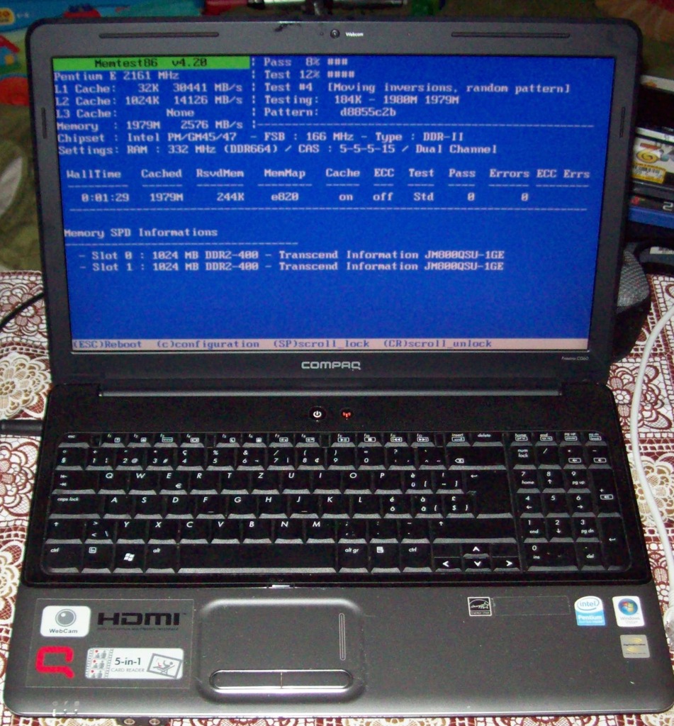 HP COMPAQ PRESARIO CQ60 INTEL DUAL CORE 2GB 250HDD - 7691128881 ...