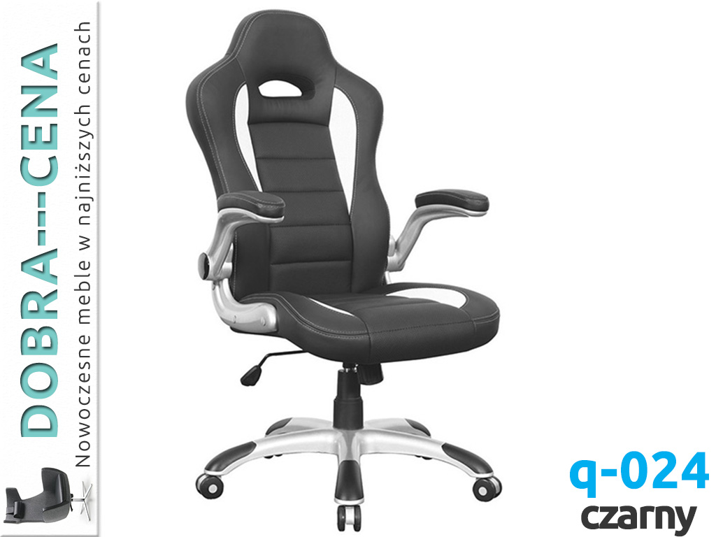 Obrotowy fotel biurowy Q-024 Signal Czarny - 6775652930 - oficjalne ...
