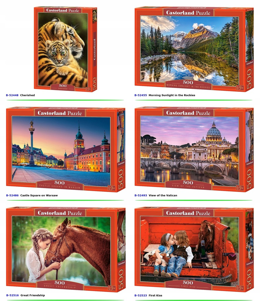 CASTORLAND Puzzle 500 elementów CAS002 - 7372365180 - oficjalne ...