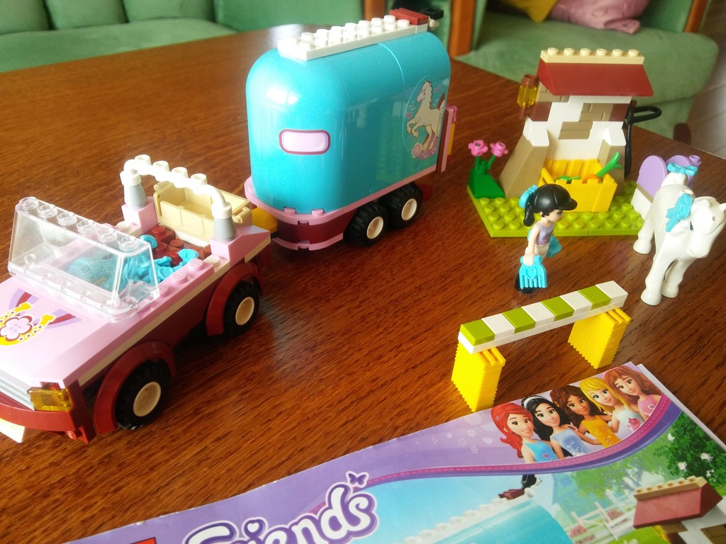 LEGO Friends 3186 Przyczepa dla konia Emmy + grati - 7466365853 ...
