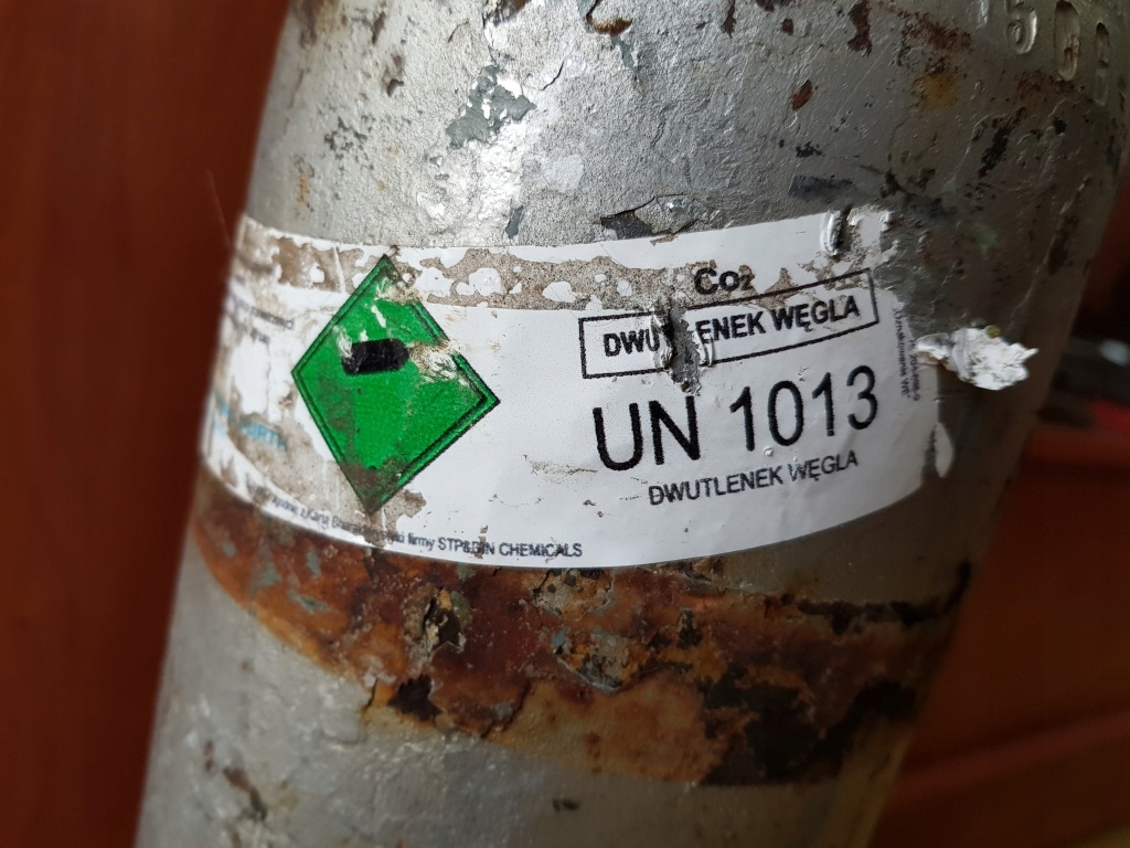 BUTLA CO2 16KG PEŁNA UN1013 LEGALIZACJA 14/08/2024 - 7661003626 ...