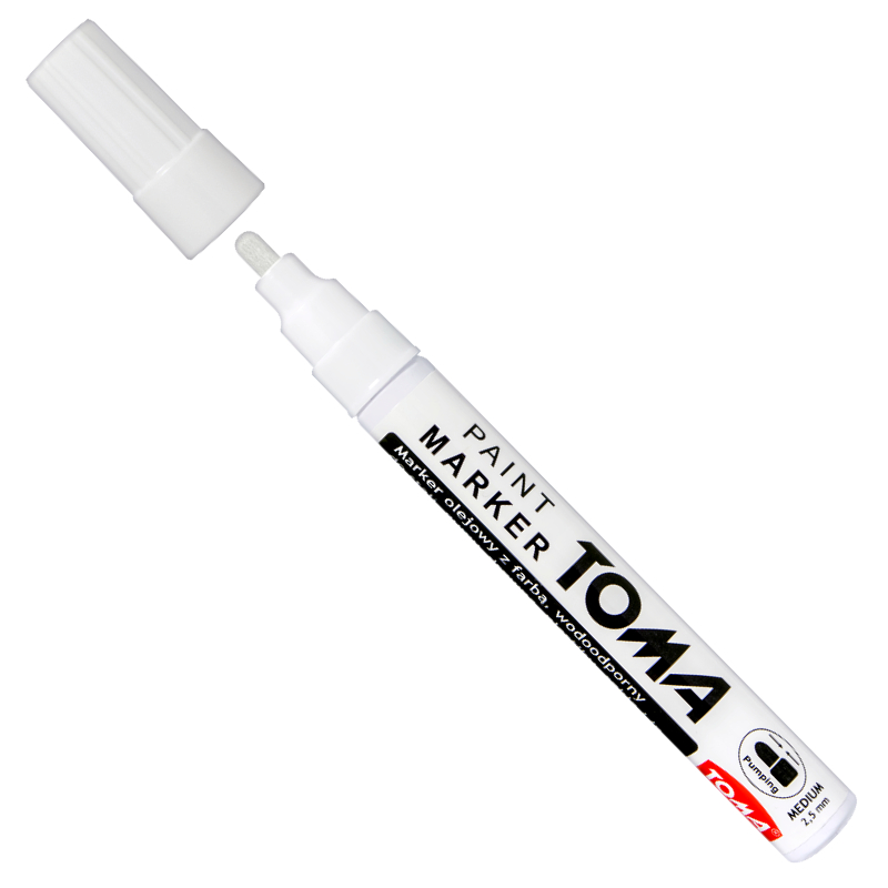 Marker Olejowy 25mm BiaŁy Toma Medium 6790472179 Oficjalne Archiwum Allegro 