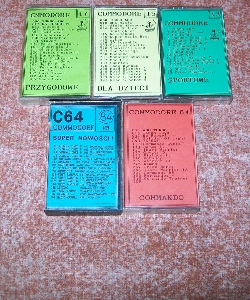 Commodore C64 kaseta Robbo + F1 Tornado + inne gry - 7440840955 - oficjalne archiwum Allegro