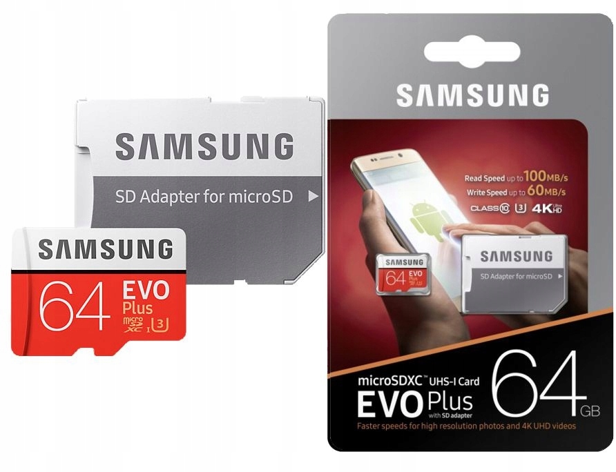 KARTA PAMIĘCI 64GB SAMSUNG EVO PLUS SDXC CLASS 10 - 6919620869 ...