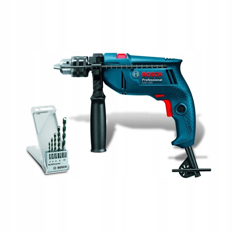 BOSCH GSB 1300 PROFESSIONAL 550W WIERTARKA+WIERTŁA - 7536676645 ...