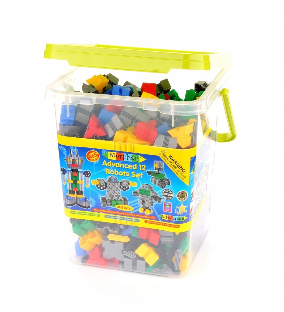 Klocki konstrukcyjne Morphun 12 Robotów 465 el. - 7207365860 ...