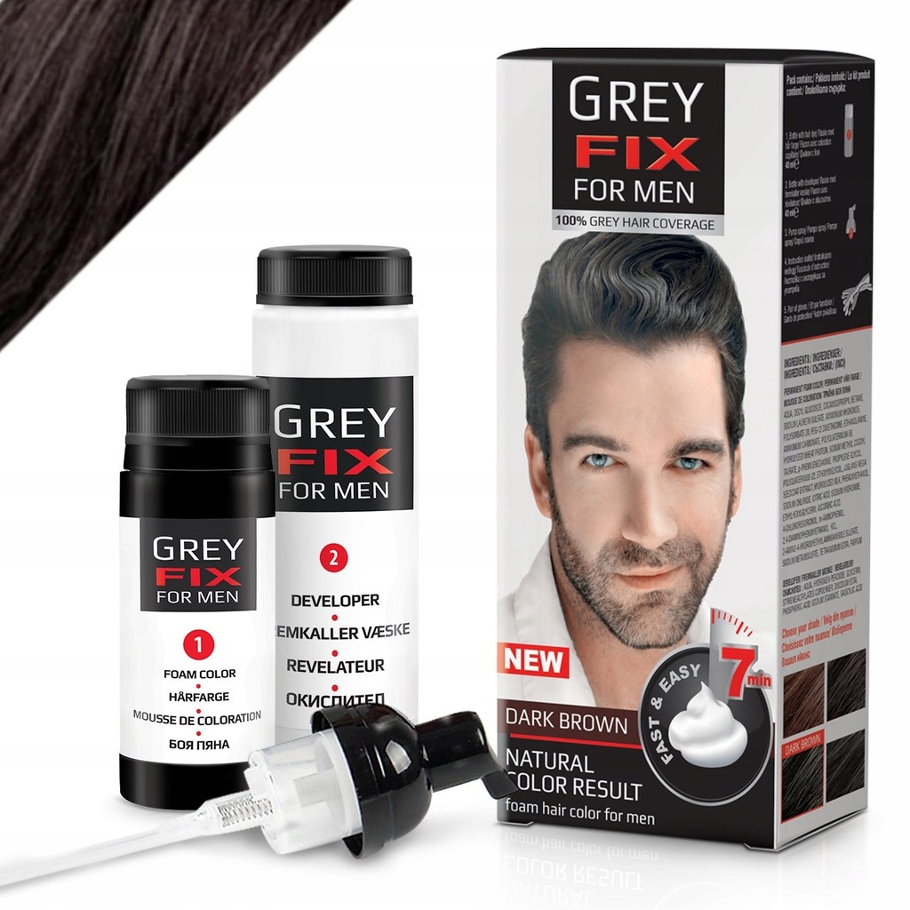 Grey Fix odsiwiacz w piance kolor ciemny brąz - 7177321212 - oficjalne archiwum Allegro