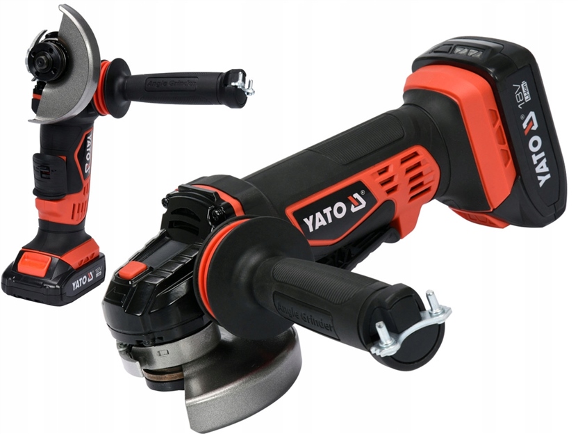 YATO SZLIFIERKA AKUMULATOROWA KĄTOWA 125mm 18V - 7528086128 - oficjalne archiwum Allegro
