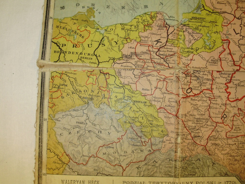 Stara mapa historyczna Polski 1921 r - 7772337390 - oficjalne archiwum ...