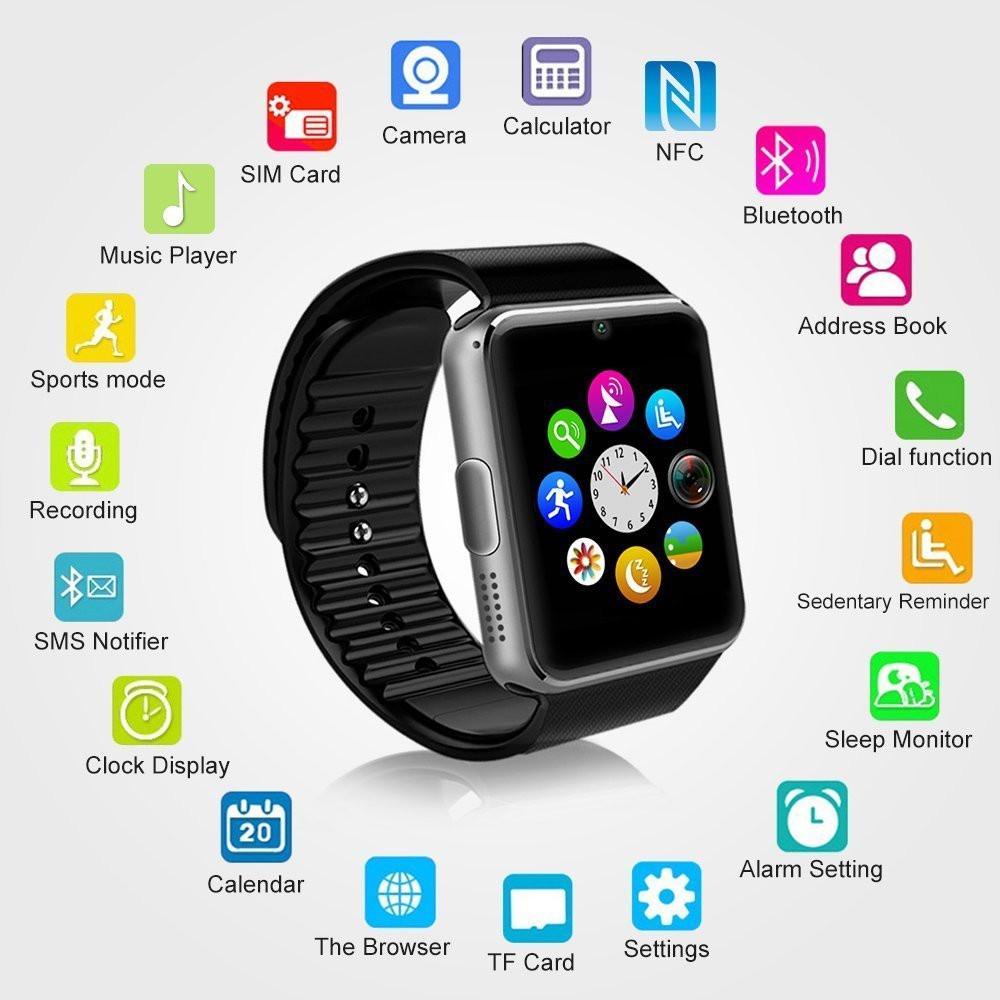 SmartWatch GT08 android ios telefon w zegarku sim - 7095742333 ...