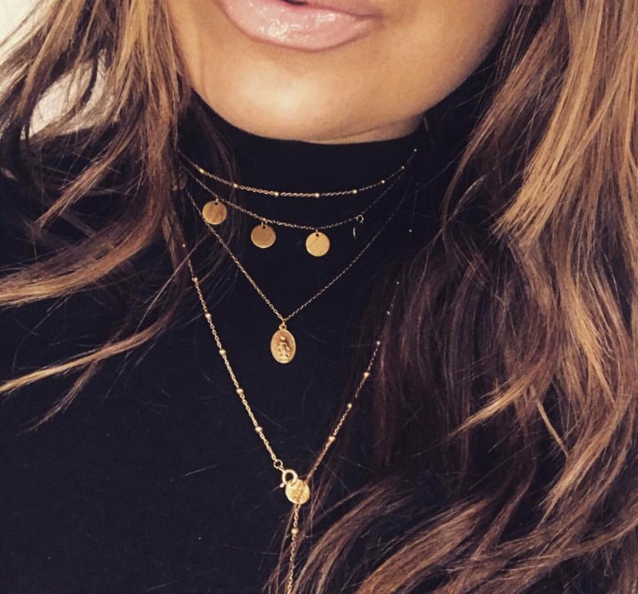 ZoZo Design choker z medalikami lancuszek gwiazd - 7238471135 ...